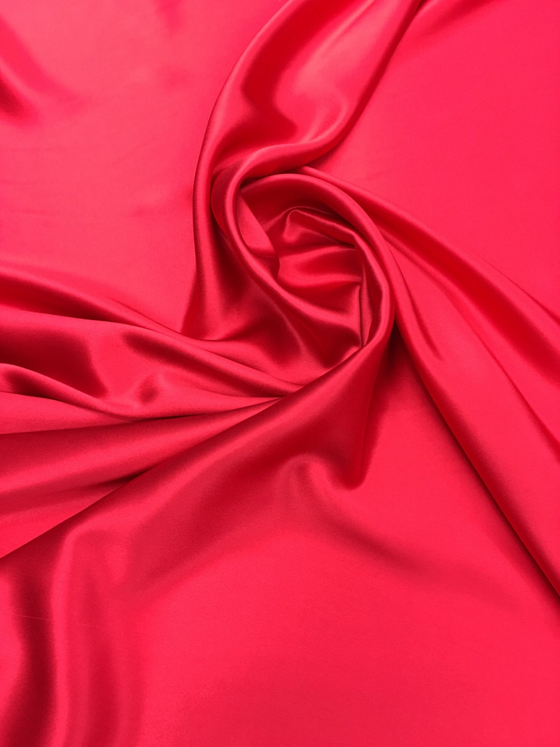 Charmause 100% Silk, Red Color, Sold by the Yard - Etsy