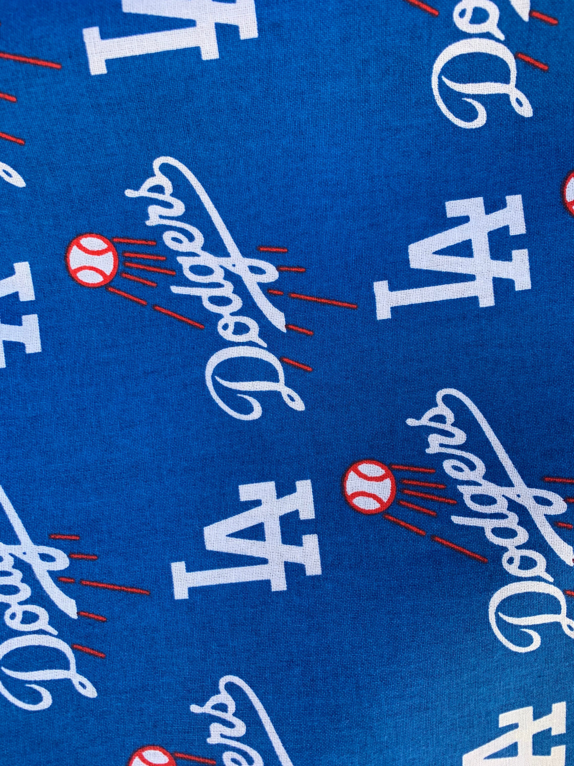 Dodgers LA Dodger Material MLB Trademark 100% Cotton Fabric - Etsy