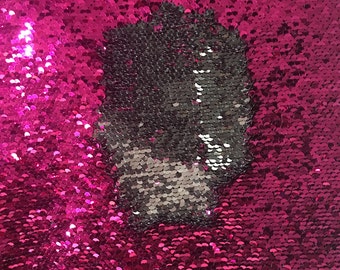 Mermaid Flip up Sequin Shiny Blush Pink on One Side With Shiny | Etsy