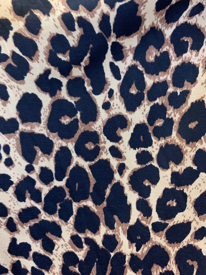 Cheetah Leopard Black Brown and Champagne Color on 4 Way - Etsy