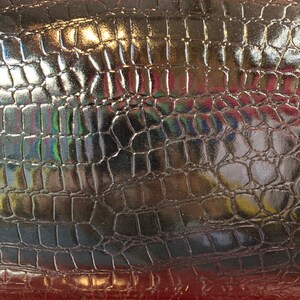 Snake or Crocodile Skin Embossed Print on Pvc Shiny Vinyl 54” Inch Wide ...