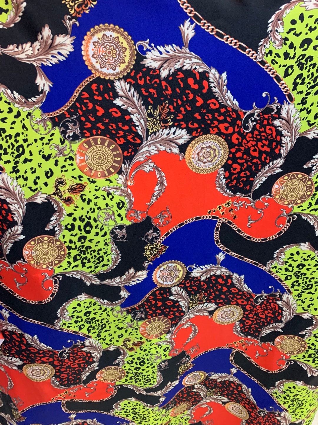 Designer Print Chains With Leopard With Beautiful Colors on 4 Way ...