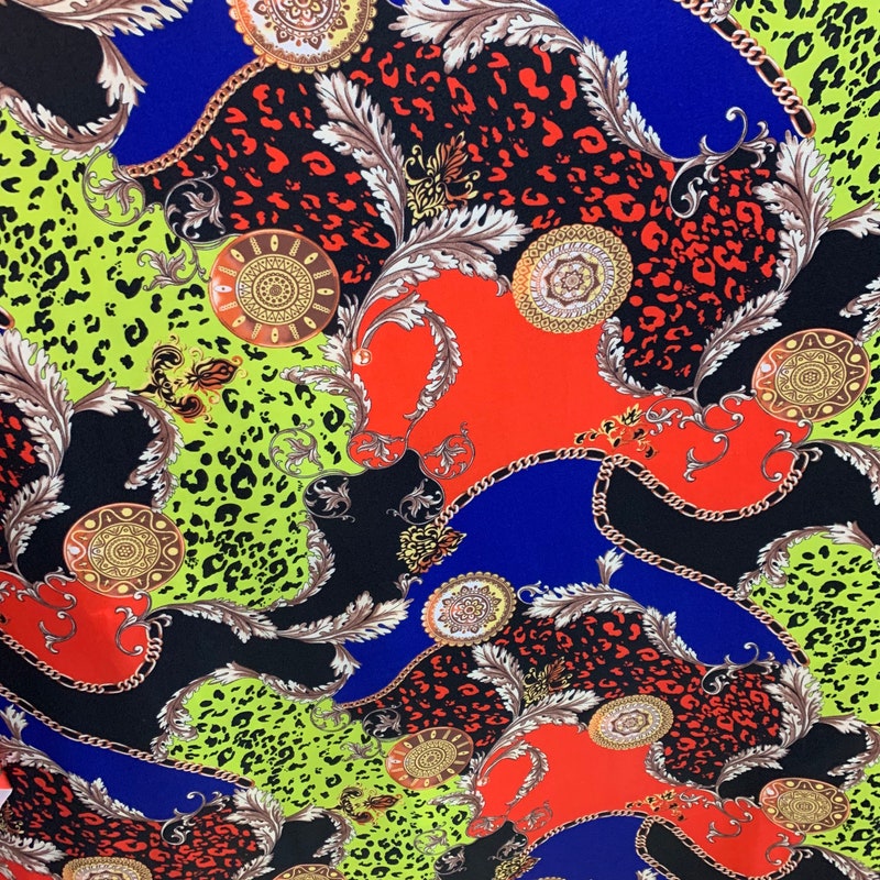 Chain Print Fabric - Etsy