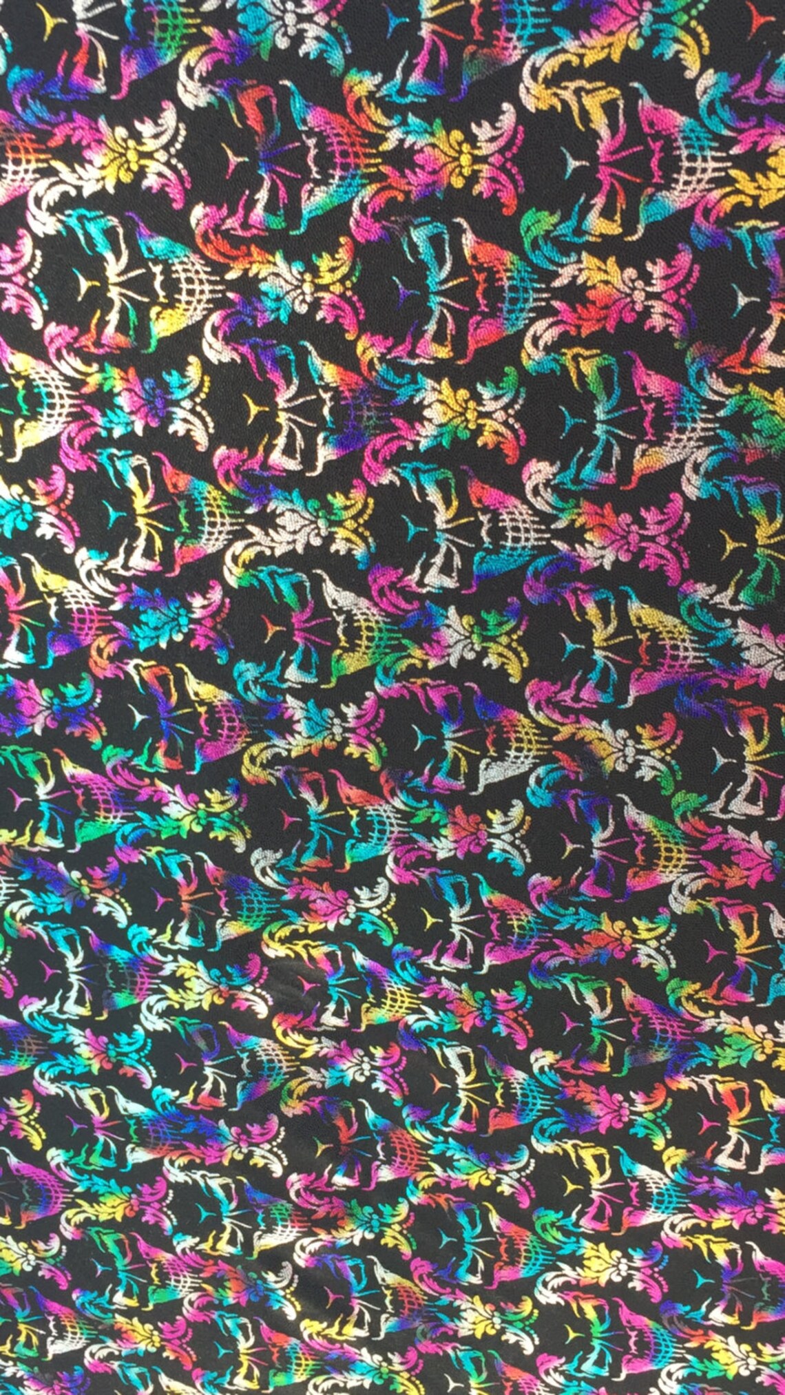 4 Way Stretch Multicolor Terminator Foil Spandex Fabric by the | Etsy
