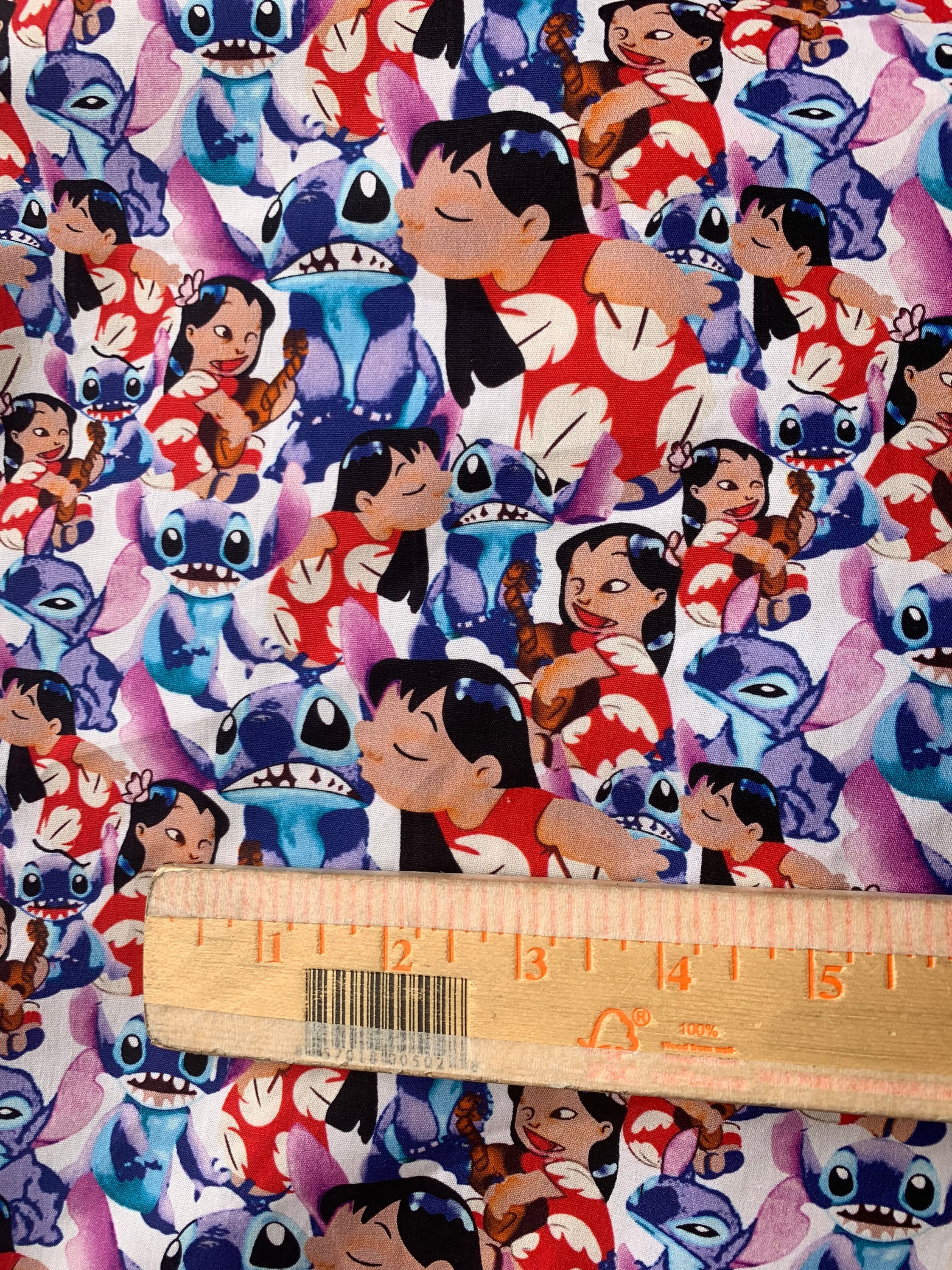 100% Cotton Lovely Lilo and Stitch Print Fabric for Face Masks | Etsy