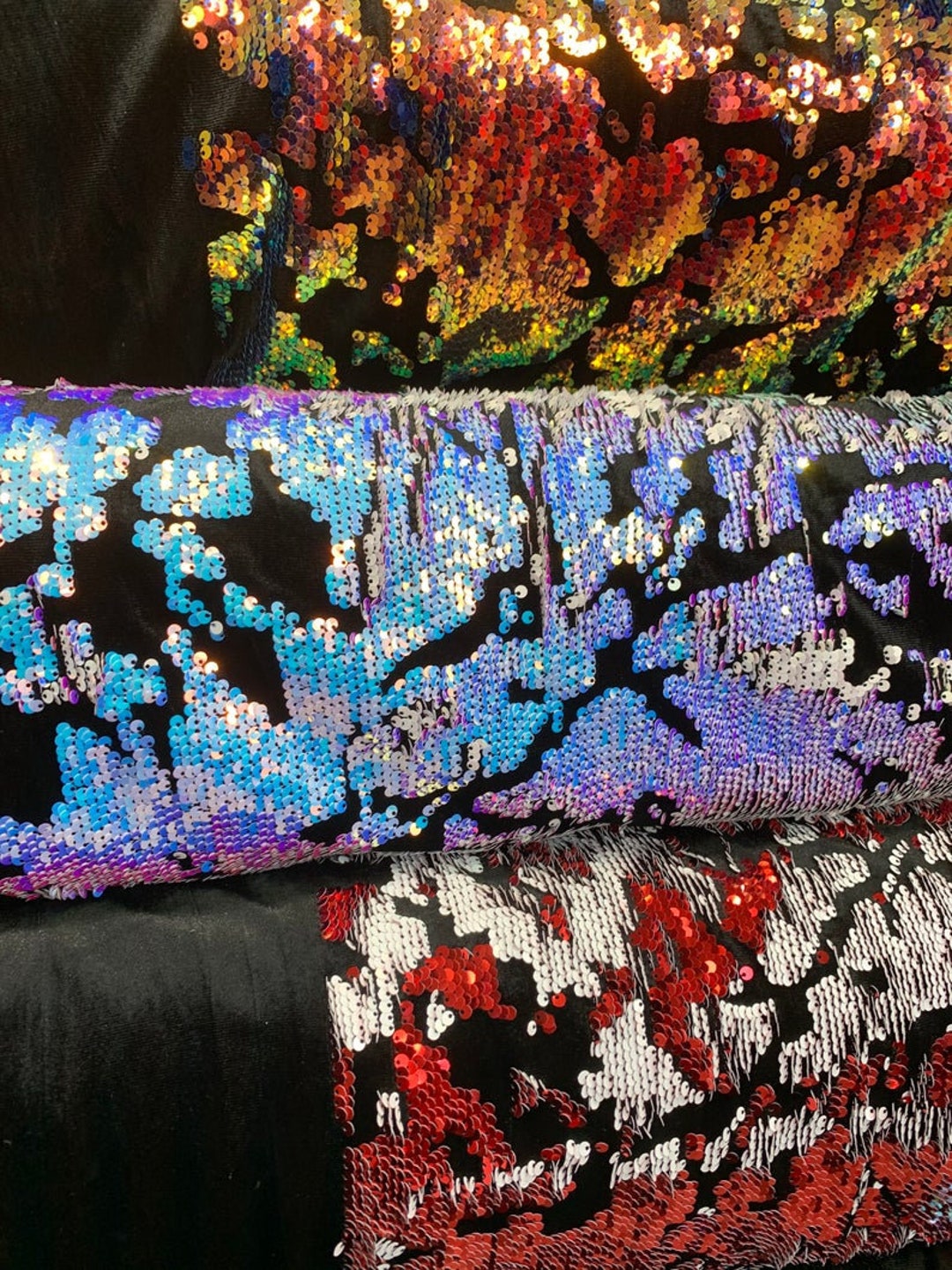 Mermaid Flip up Scattered Sequin With Spaces in Between the Stretch ...