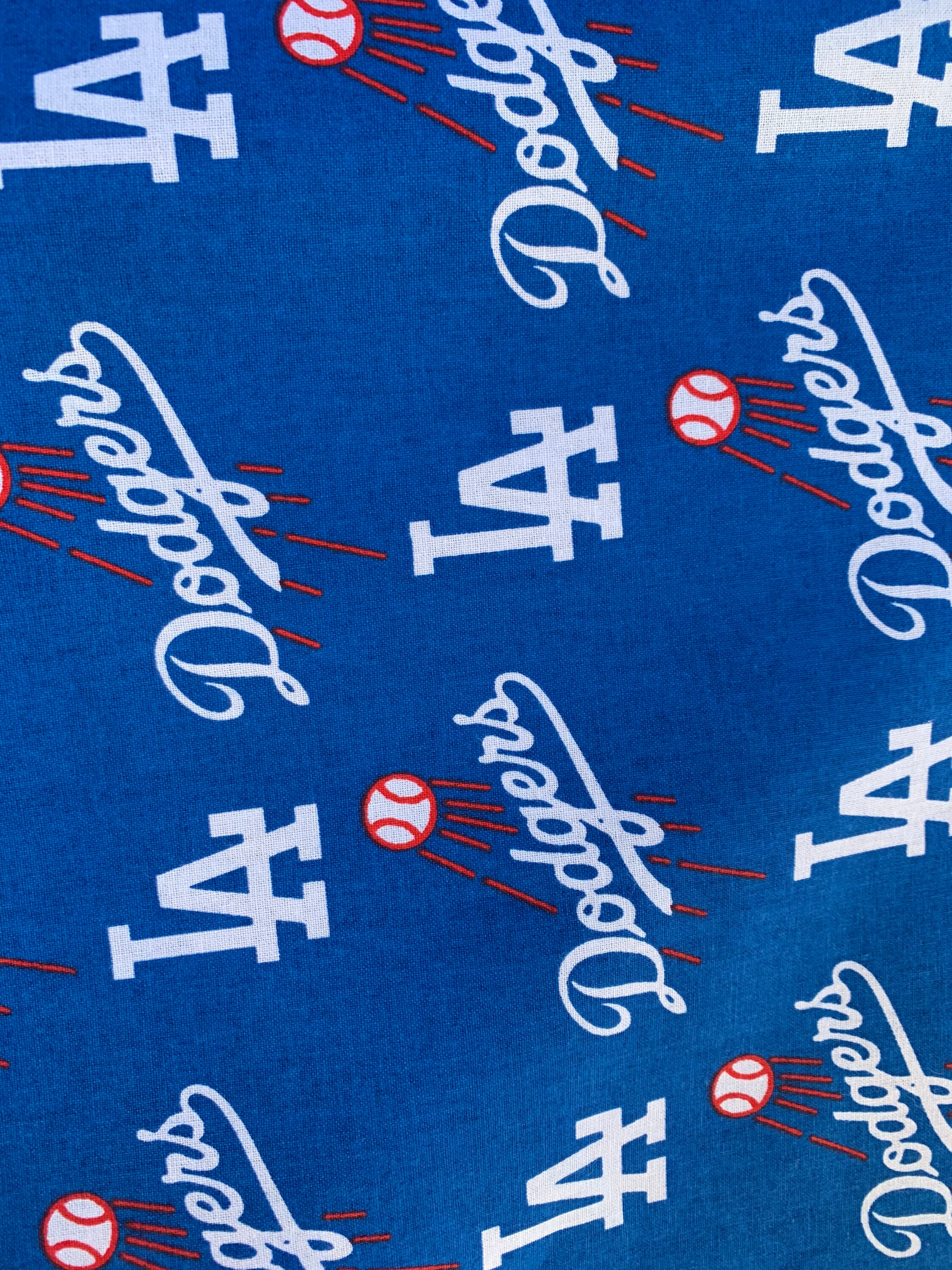 Dodgers LA Dodger Material MLB Trademark 100% Cotton Fabric - Etsy
