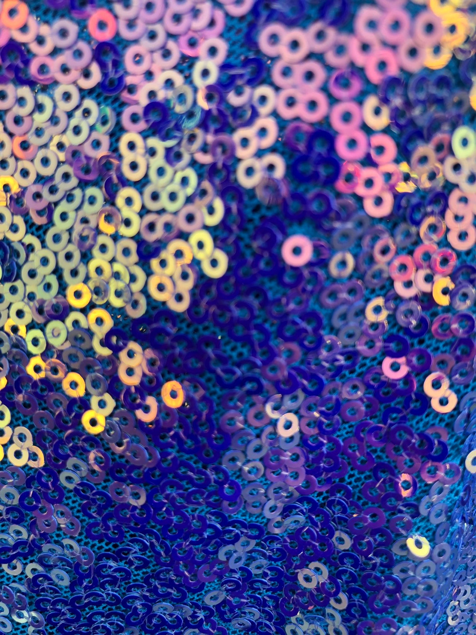 New iridescent turquoise blue colors mini glitz or mini sequin | Etsy