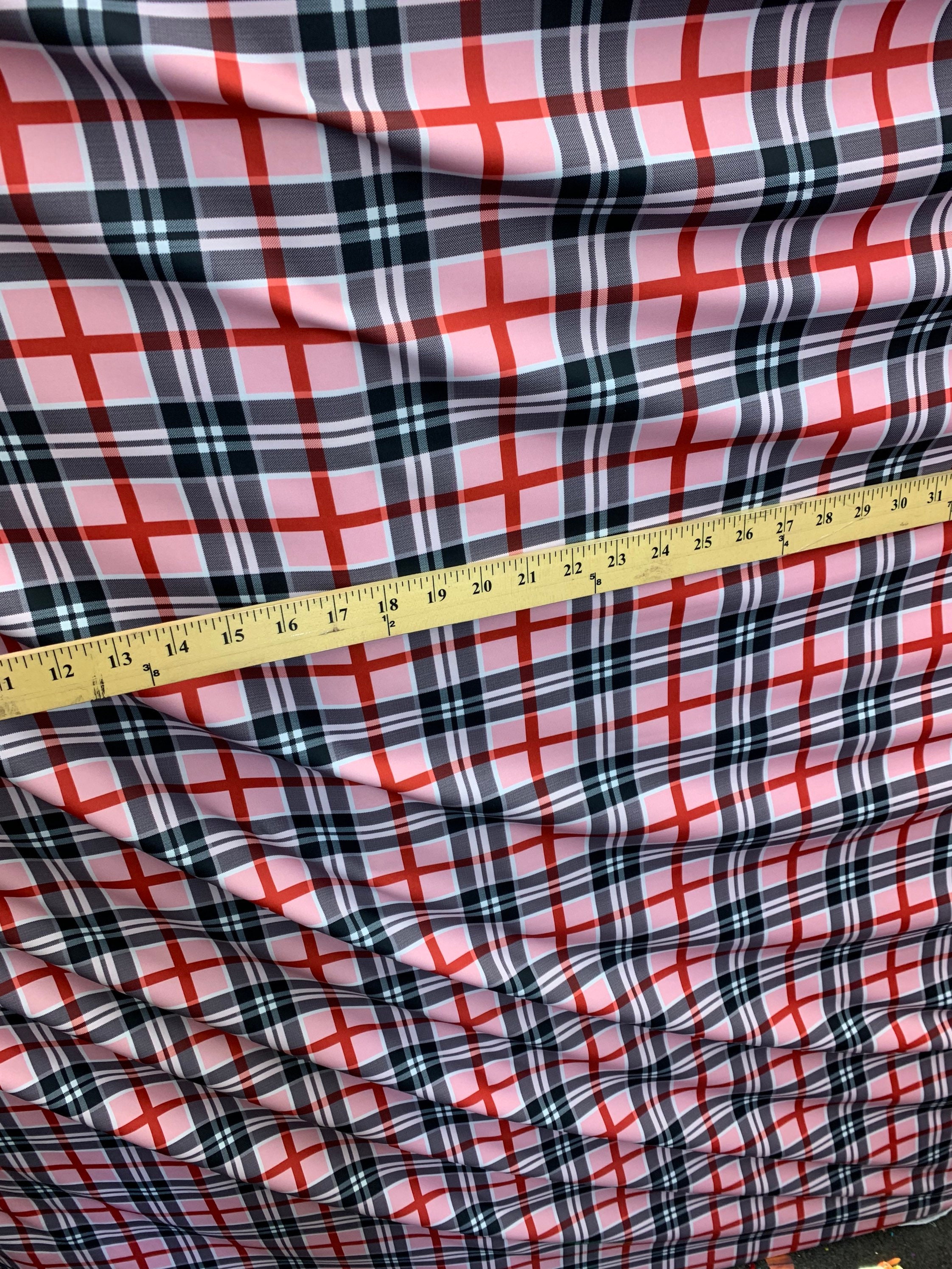 Plaid Spandex Print 4 Way Stretch Nylon Spandex or Lycra / - Etsy