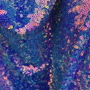 New Iridescent Turquoise Blue Colors Mini Glitz or Mini Sequin on 4 Way ...