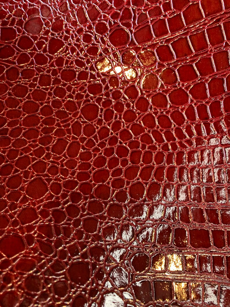 Snake or crocodile skin embossed print on pvc shiny vinyl 54 | Etsy
