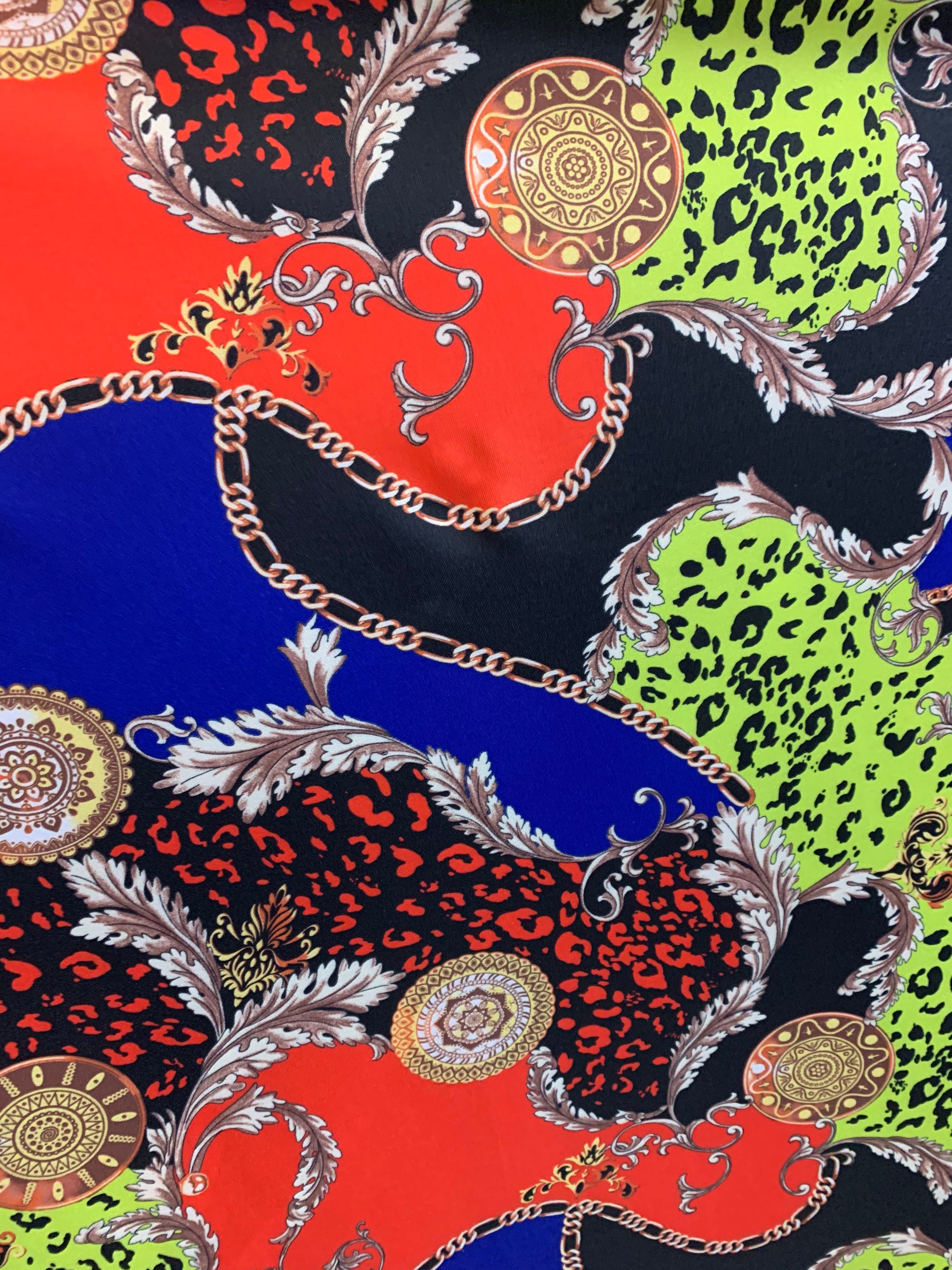 Designer Print Chains With Leopard With Beautiful Colors on 4 Way ...