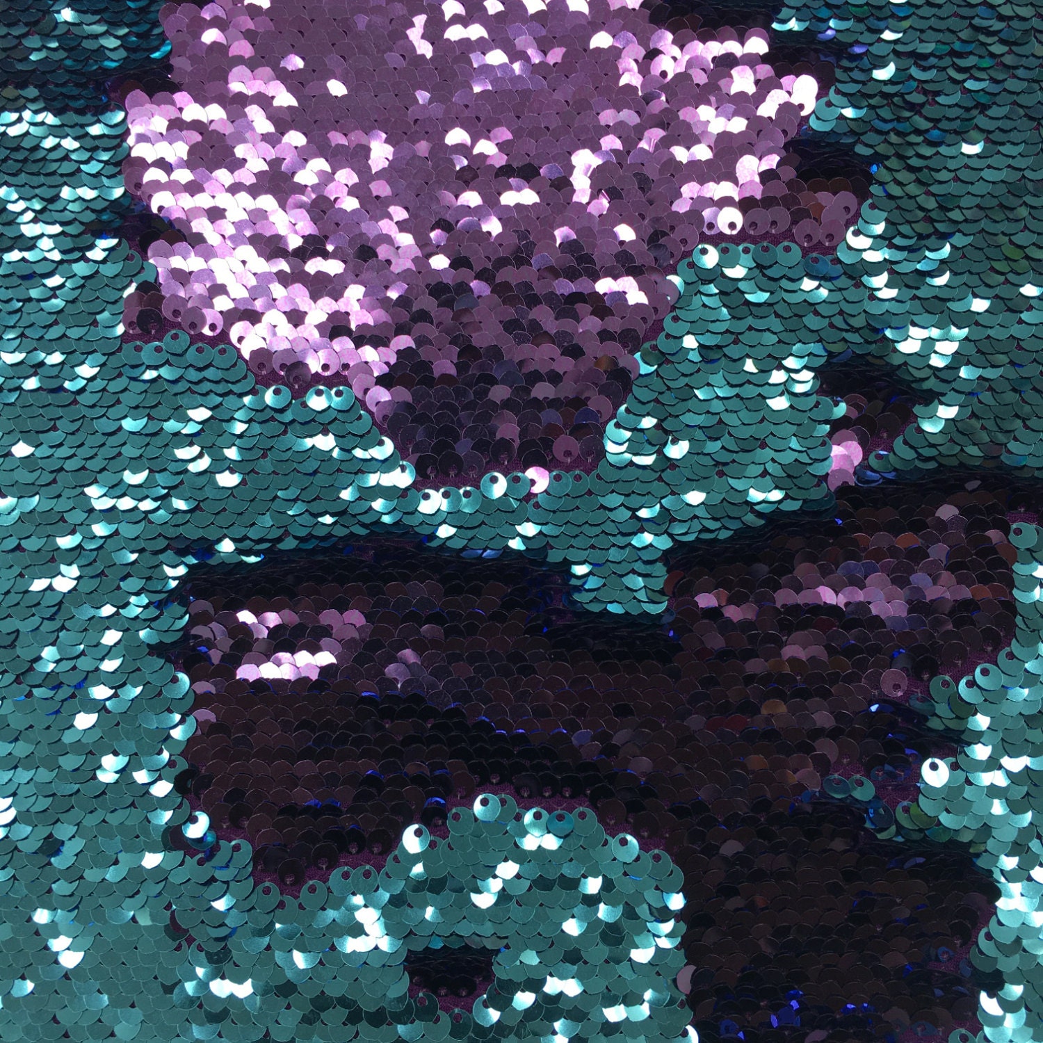 Mermaid flip up sequin shiny purple/shiny turquoise at the | Etsy