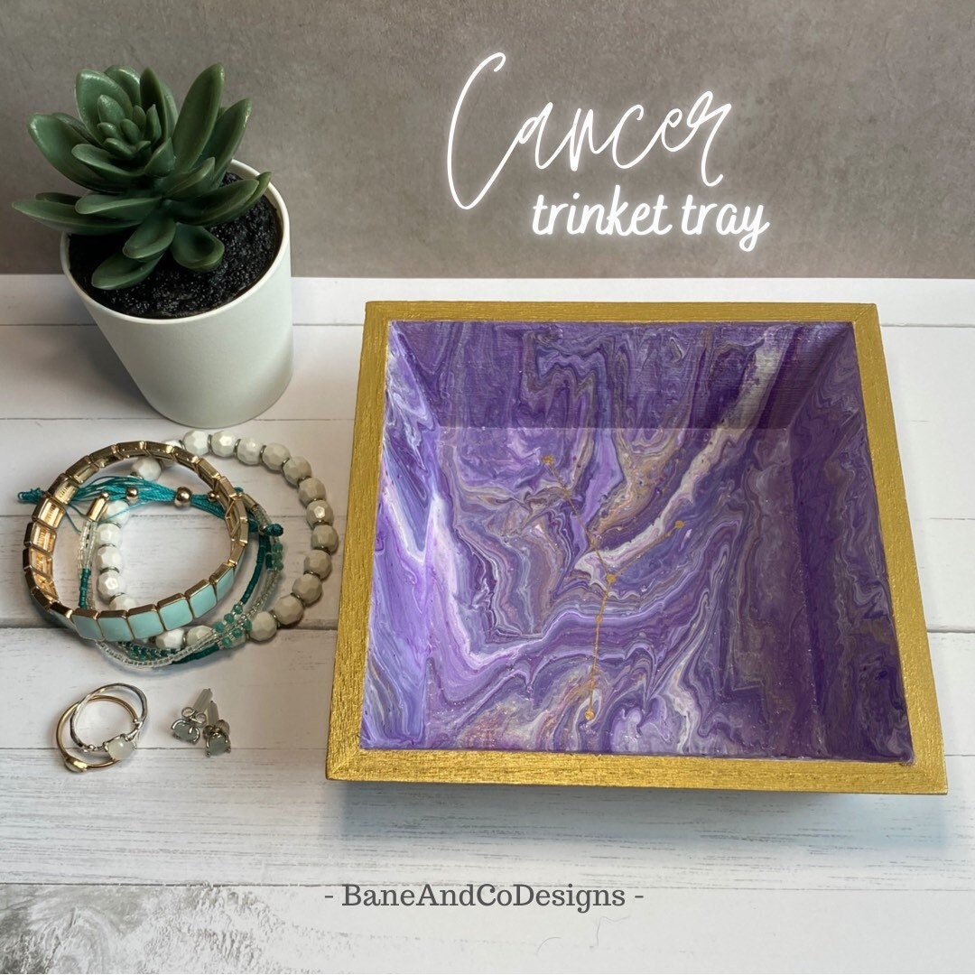 Cancer Constellation Paint Pour Tray - Astrology Gifts - Etsy