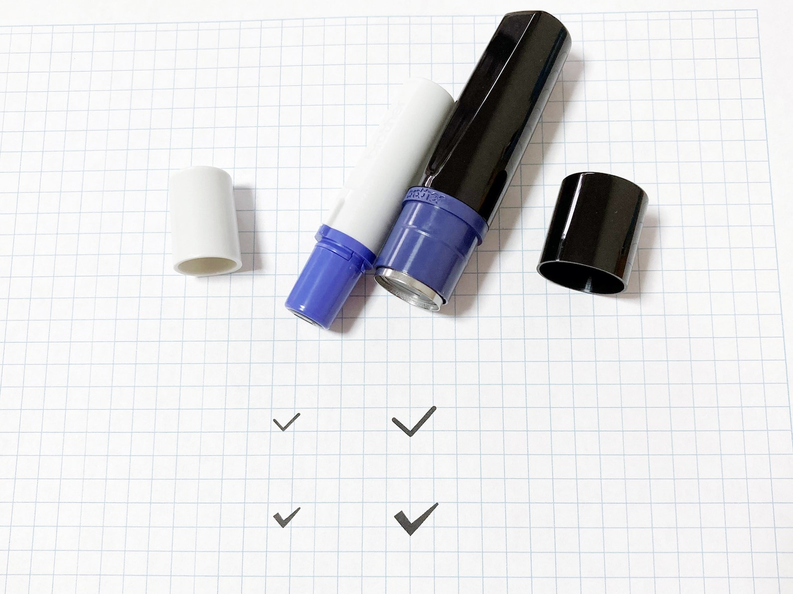 Check Mark Stamp, Tick Stamp, Mini Pre-inked Stamp, Tick Loyalty Card ...