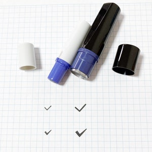 Check Mark Stamp, Tick Stamp, Mini Pre-inked Stamp, Tick Loyalty Card ...