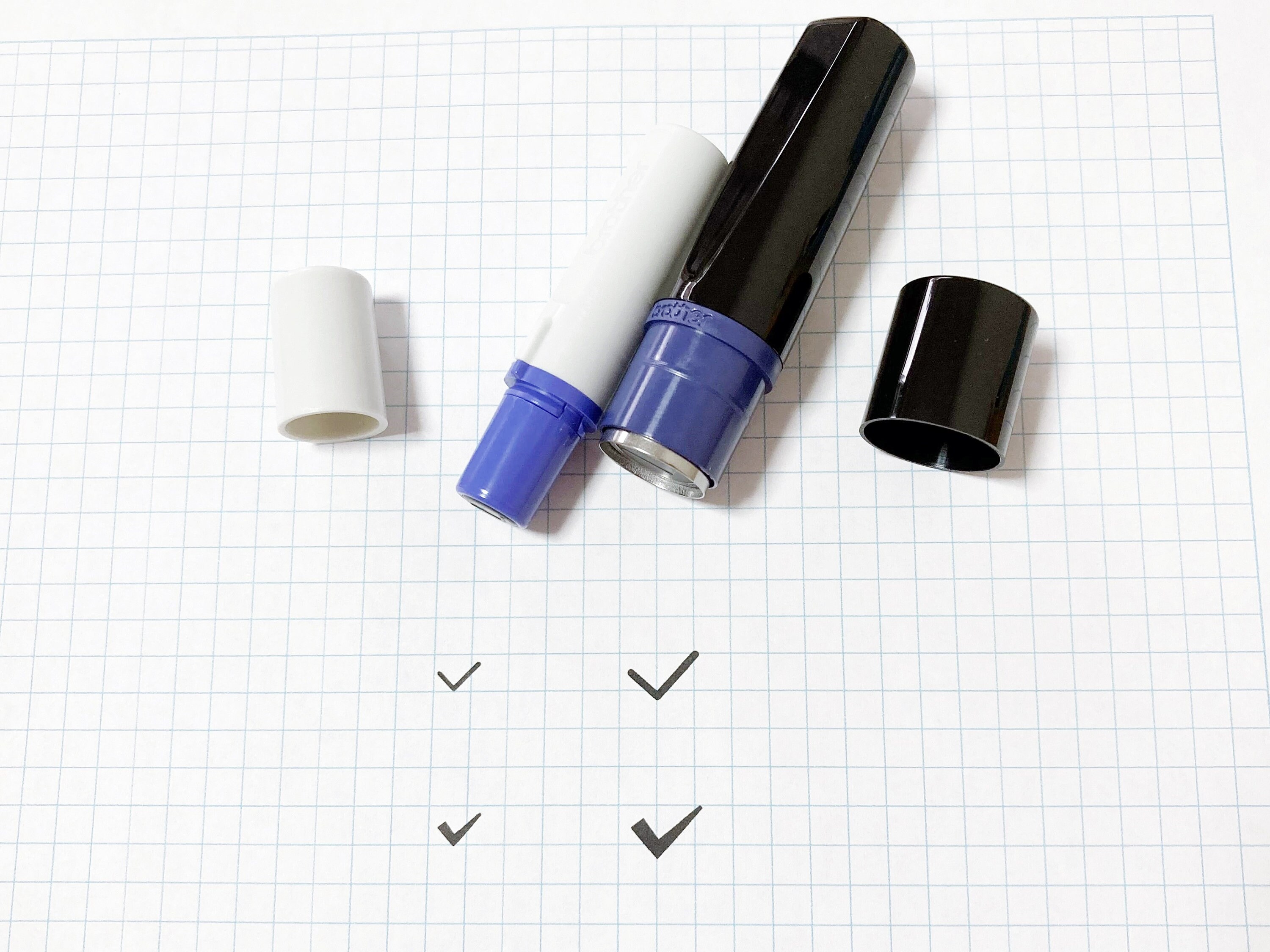 Check Mark Stamp, Tick Stamp, Mini Pre-inked Stamp, Tick Loyalty Card ...