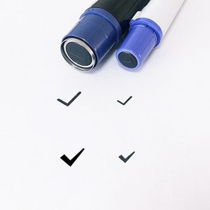 Check Mark Stamp Tick Stamp Mini Pre-inked Stamp Tick - Etsy