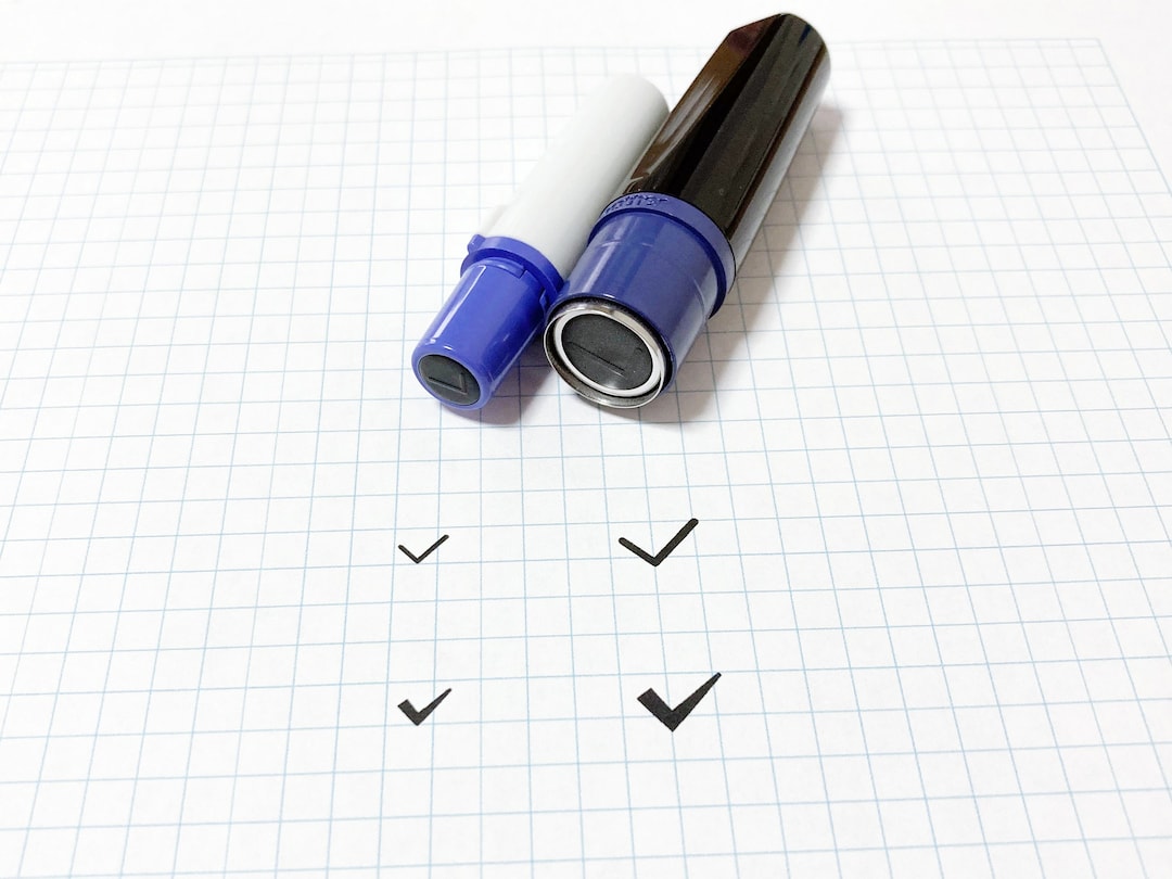 Check Mark Stamp, Tick Stamp, Mini Pre-inked Stamp, Tick Loyalty Card ...