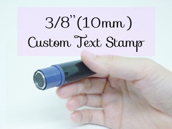 Tiny Custom Text Stamp Mini Self-inking Small Pre-inked - Etsy