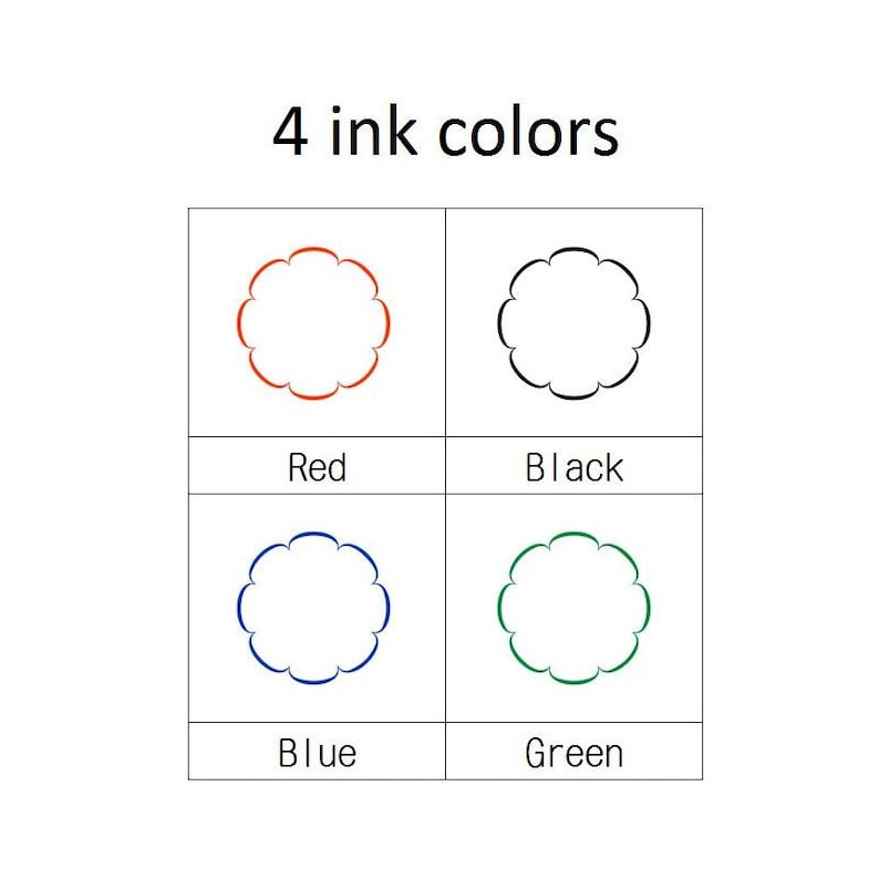 0.24 6mm Mini Circle Stamp. Self-inking Circle Design | Etsy