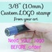 Tiny Custom Text Stamp, Mini Self-inking, Small Pre-inked Stamp ...