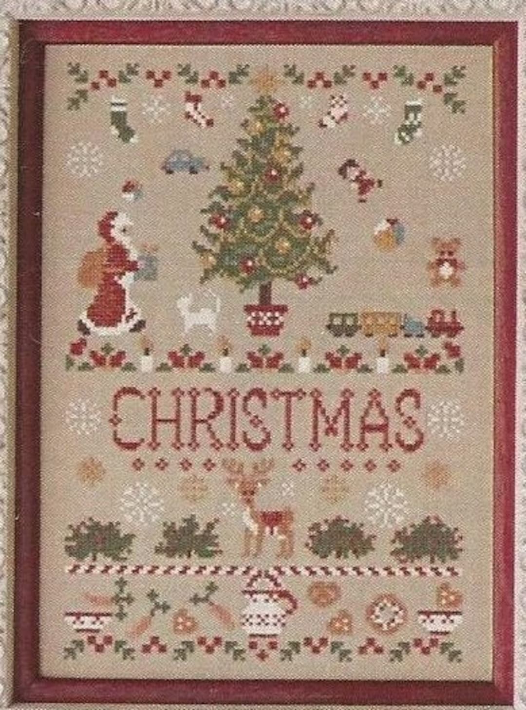 HERE IS CHRISTMAS Counted Cross Stitch Pattern With Silk Threads ...