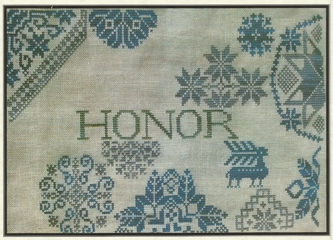 QUAKER PATRIOTIC RESPECT Counted Cross Stitch Pattern From Bygone Stitches - Quaker Motifs - Etsy