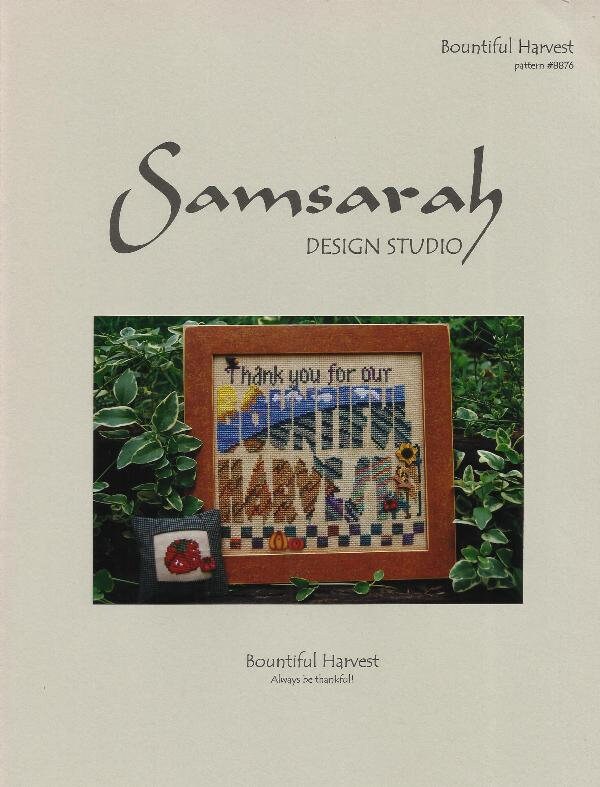 Harvest Cross Stitch Pattern BOUNTIFUL HARVEST From Samsarah Design ...