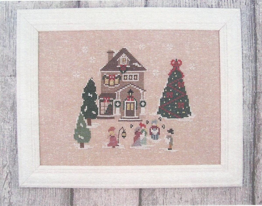CHRISTMAS CAROLS Cross Stitch Pattern - Holiday House - Carolers - Small Christmas Pattern ...