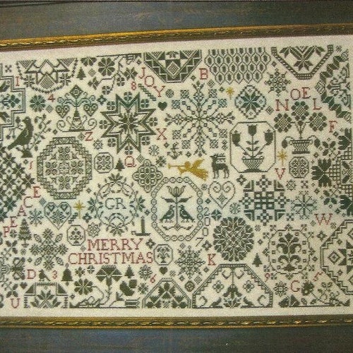 Quaker Cross Stitch Sampler Chart/pattern Using Original | Etsy
