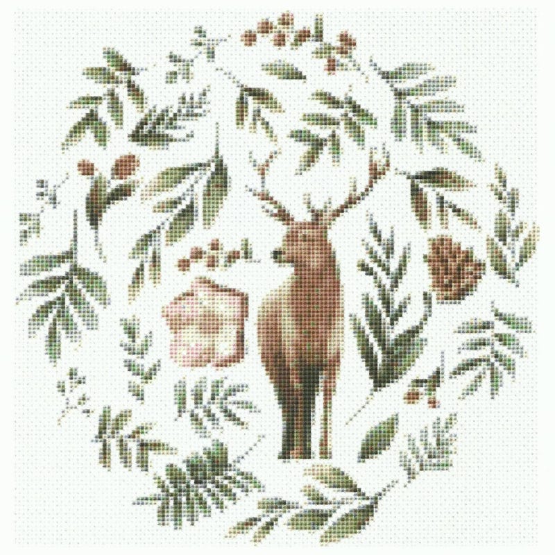 Deer Cross Stitch - Etsy