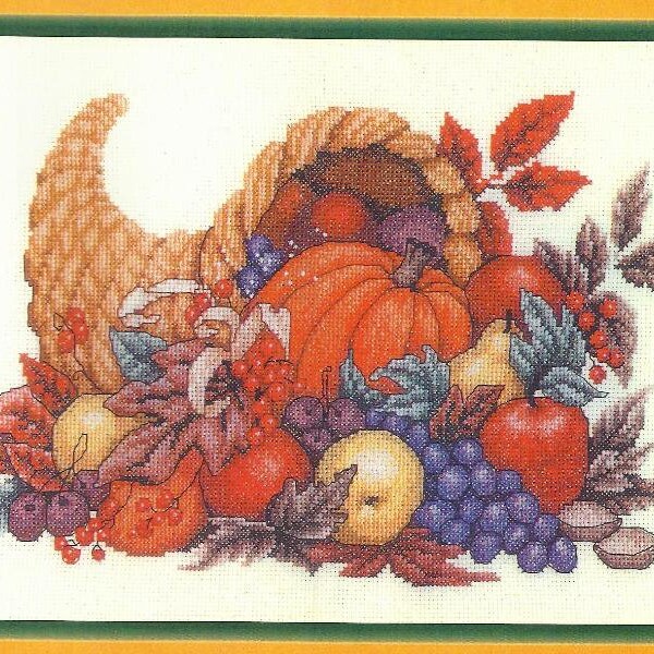Cross Stitch Cornucopia Pattern - Etsy