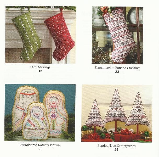 Christmas Stocking Pattern Book AN EMBROIDERED CHRISTMAS Paperback ...