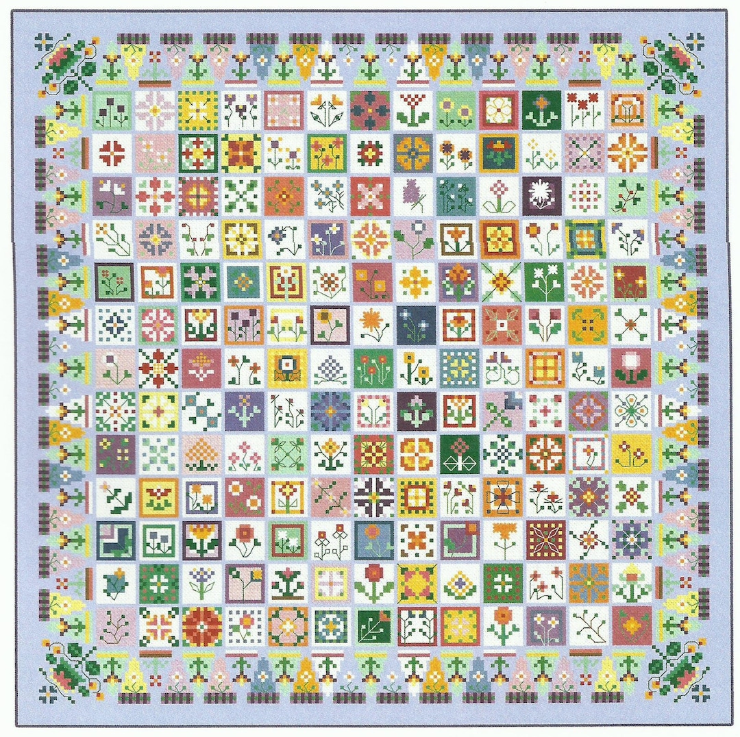 Garden Motif Cross Stitch Pattern HOW DOES Your GARDEN Grow From ...