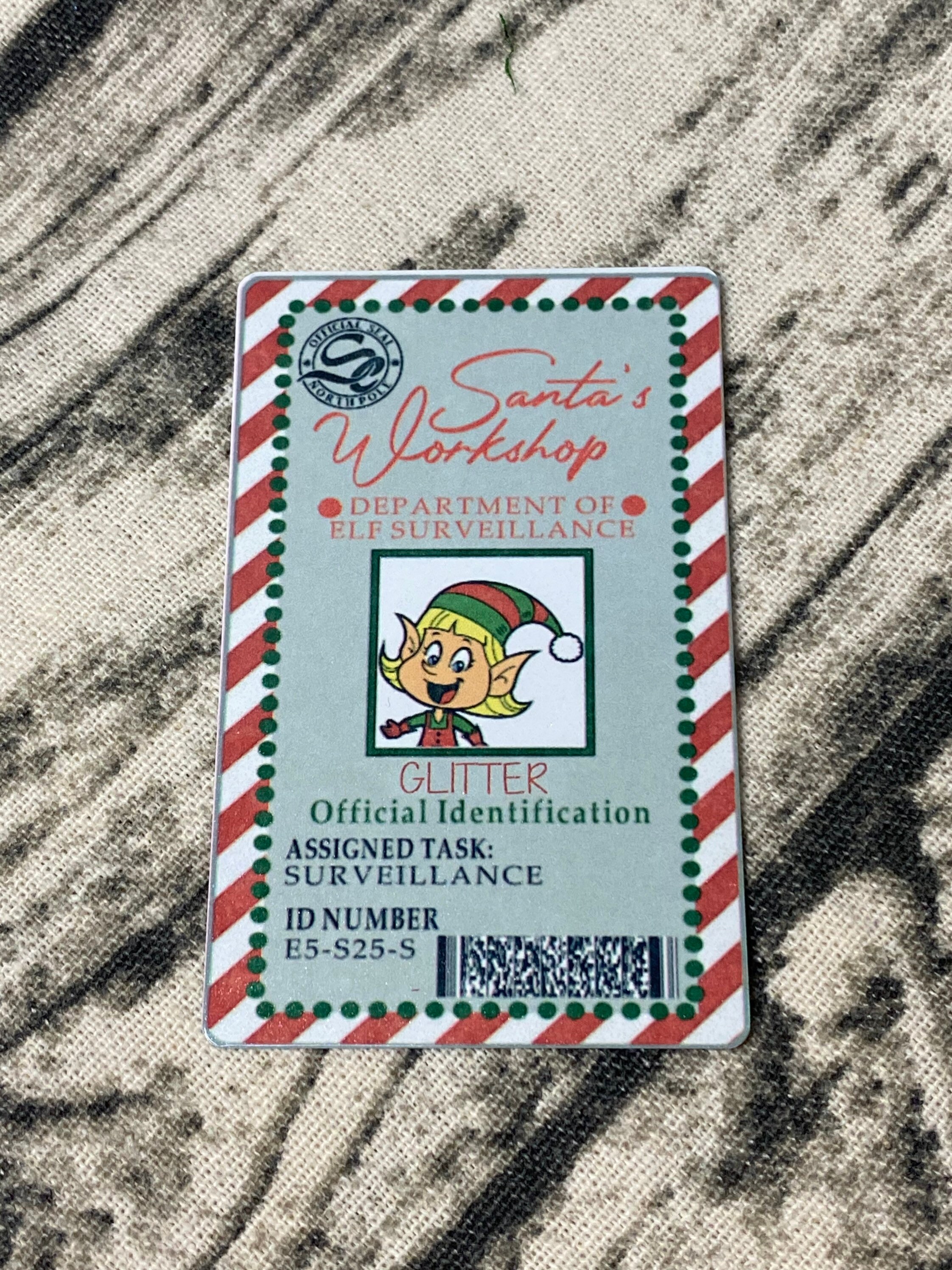 Elf ID Card Elf Drivers License Christmas Elf ID Elf ID Boy | Etsy