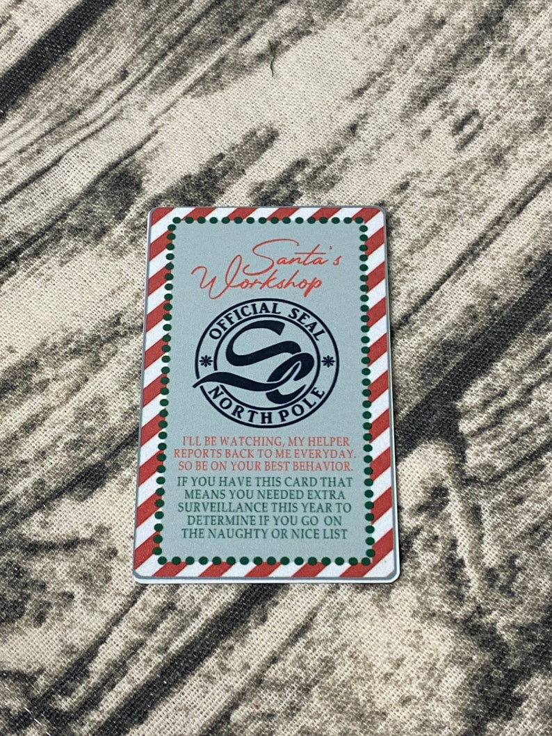 Elf ID Card Elf Drivers License Christmas Elf ID Elf ID Boy | Etsy