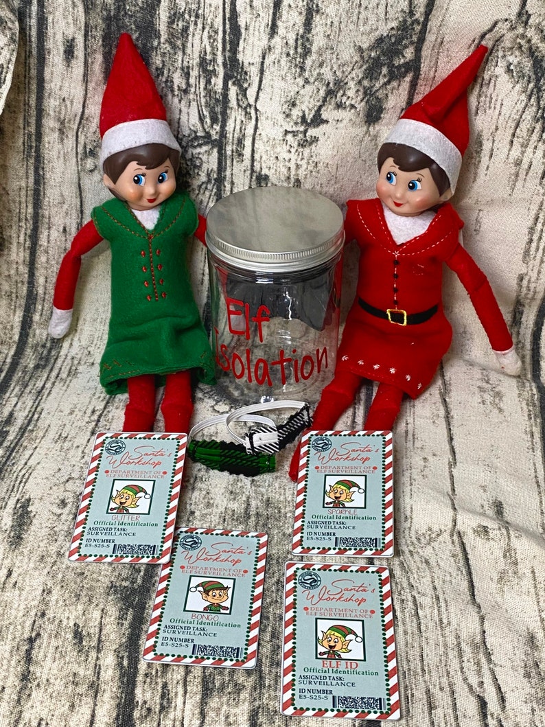 Elf ID Card Elf Drivers License Christmas Elf ID Elf ID Boy | Etsy