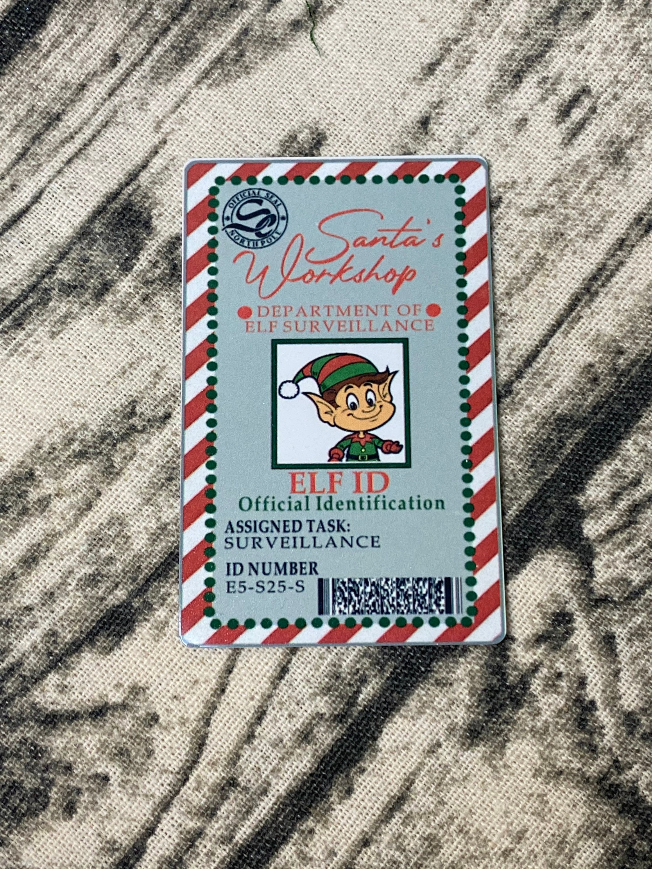 Elf ID Card Elf Drivers License Christmas Elf ID Elf ID Boy | Etsy