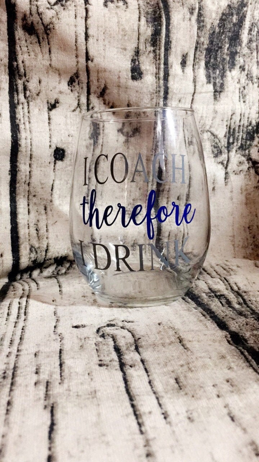 Coach Wine Glass - Etsy