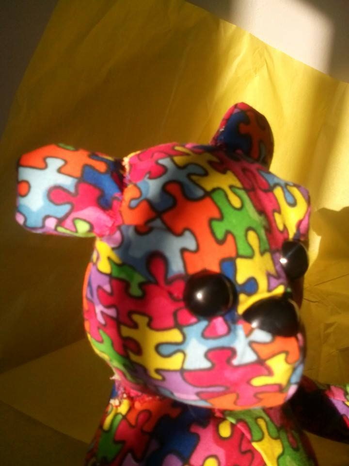 Autism Awareness Bear - Etsy