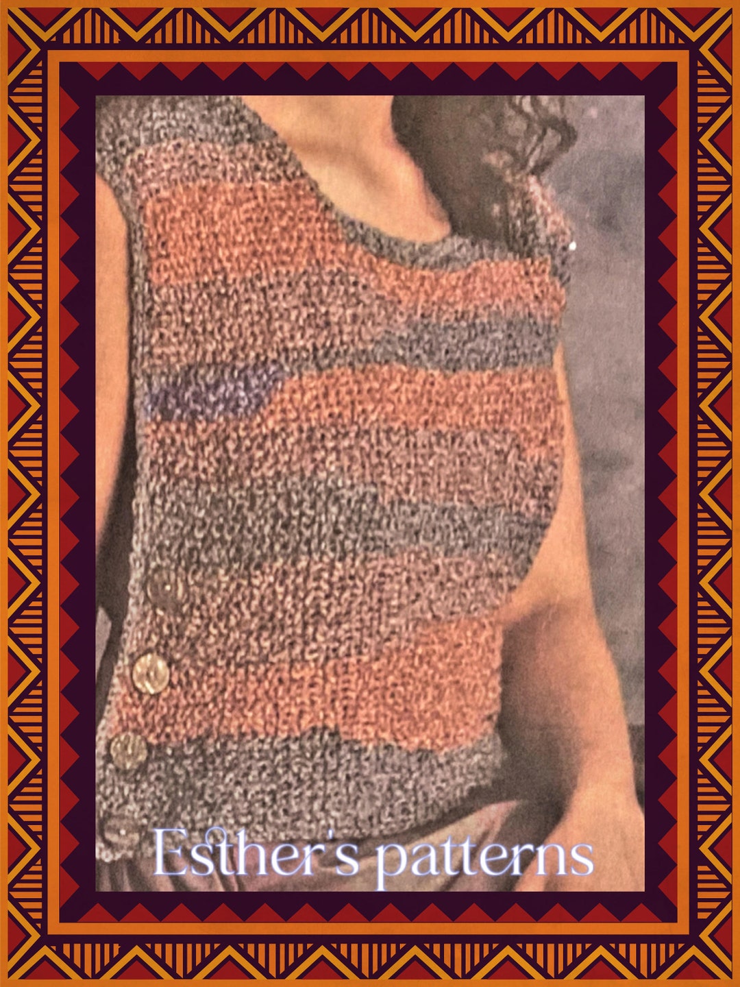 Vintage Instant Pdf Pattern Down Load-crocheted Tabard Top - Etsy