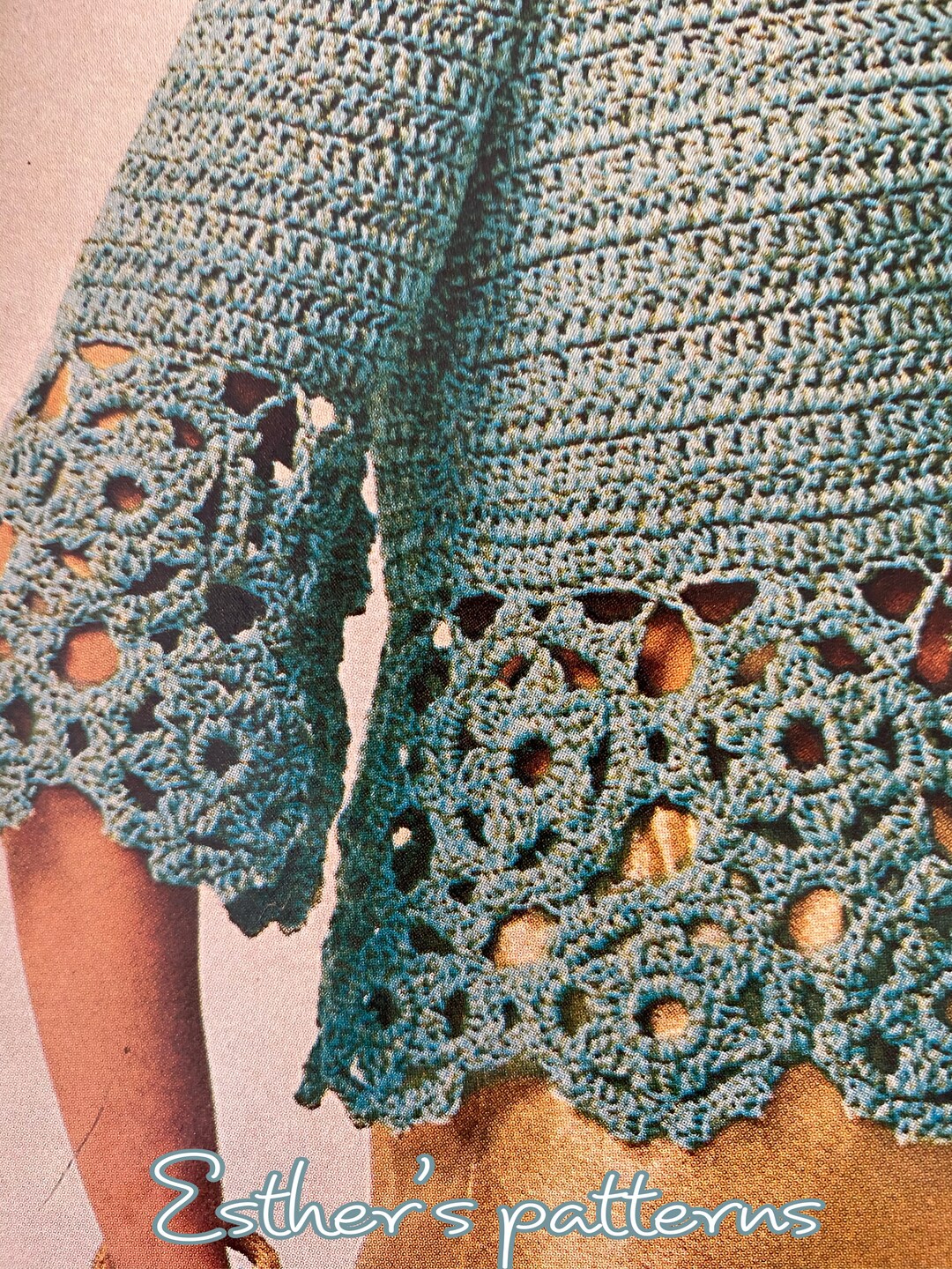 Vintage Instant Download Pdf Pattern Crocheted Medalion Lace Blouse ...