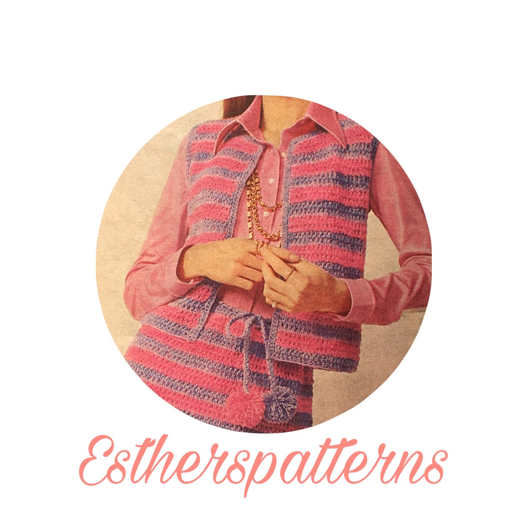 Vintage Instant Download Pdf Pattern Crocheted Suit - Etsy