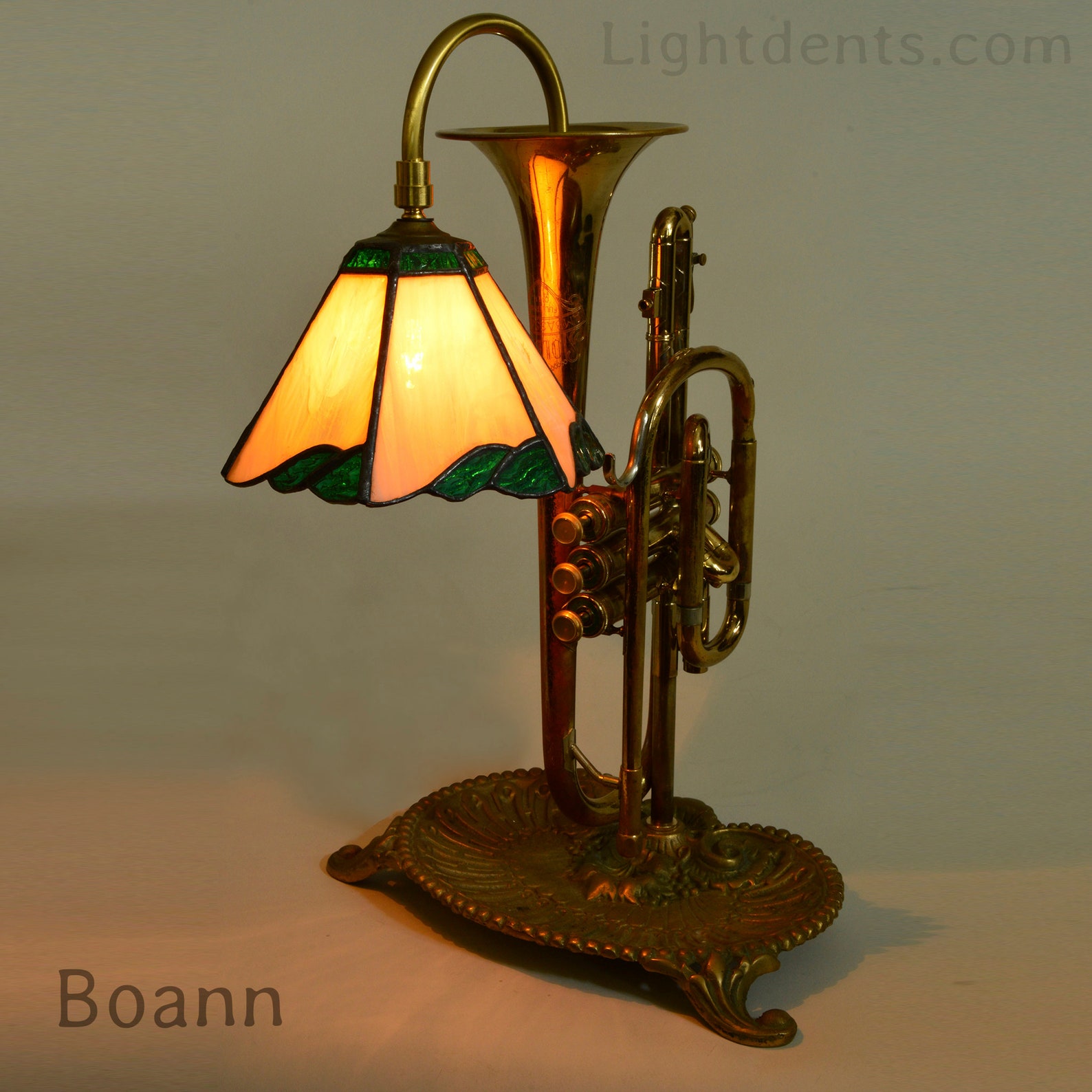 Vintage Cornet Accent Lamp - Etsy