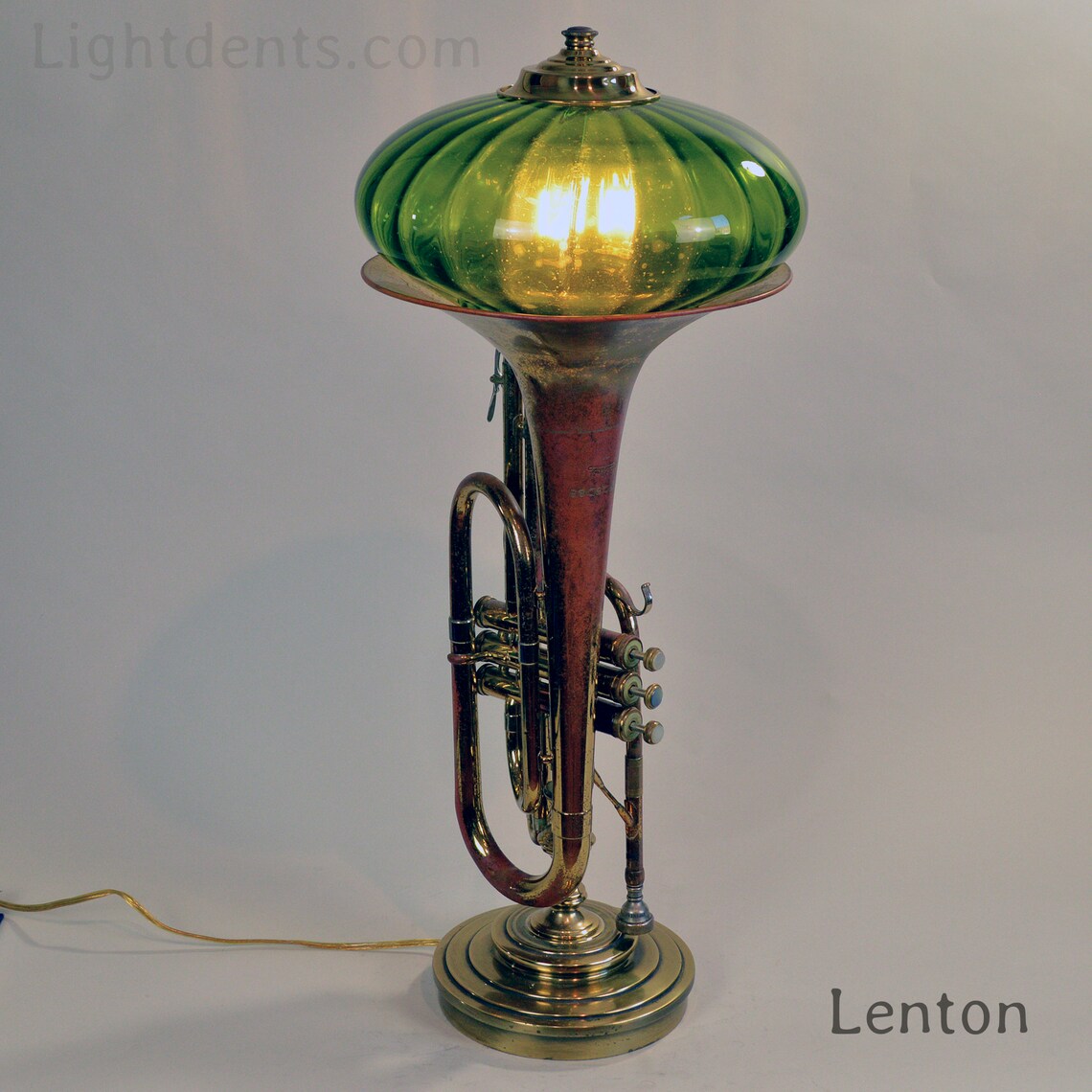 Vintage Marching French Horn Accent Lamp. - Etsy