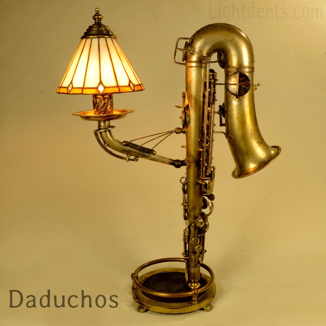 Vintage Silver Plated Alto Saxophone Lamp. - Etsy