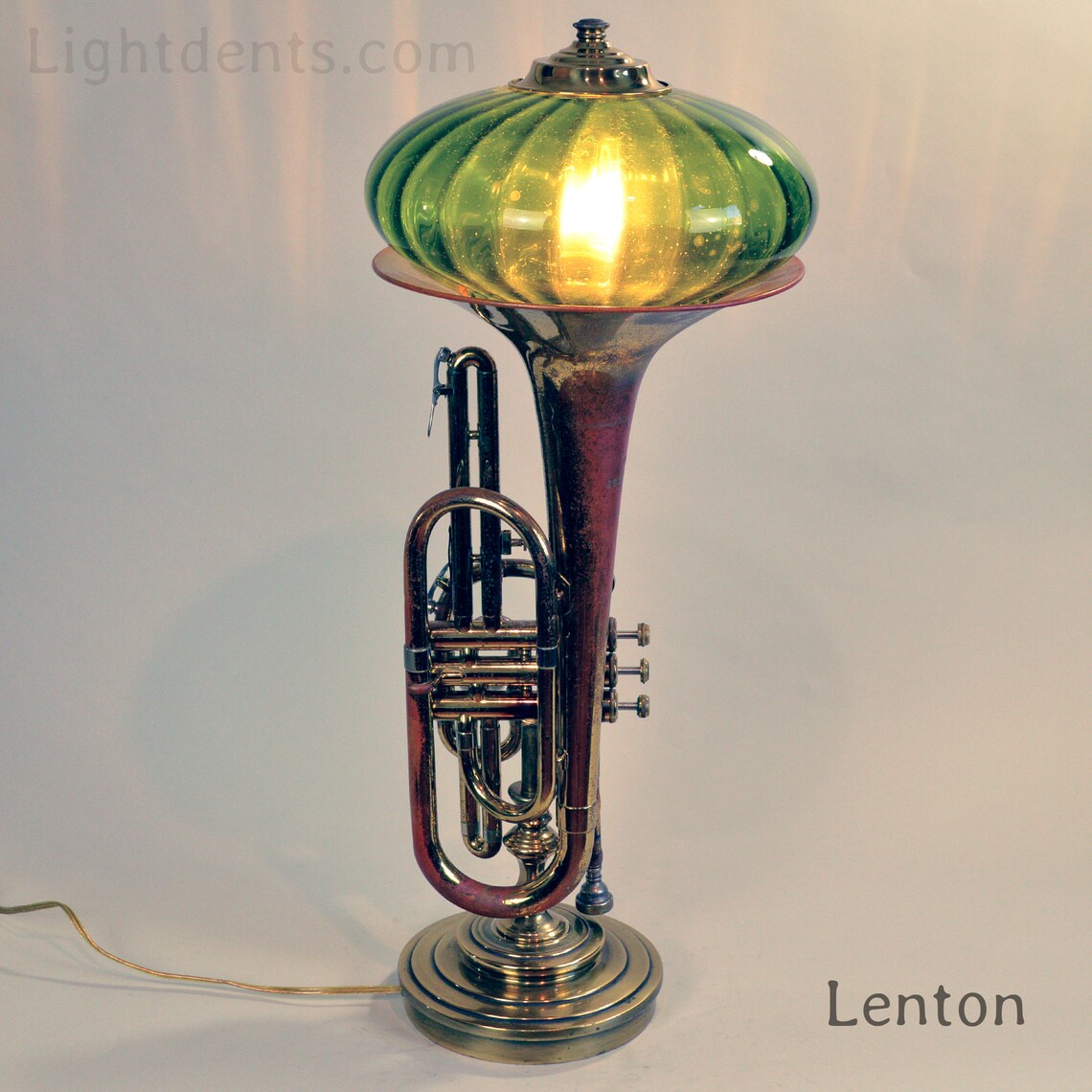 Vintage Marching French Horn Accent Lamp. - Etsy
