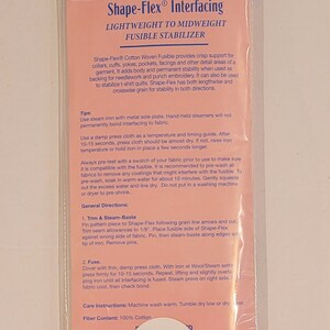 Shape Flex 101 Woven Fusible Interfacing Cotton 20in From Pellon/ Sf101 ...