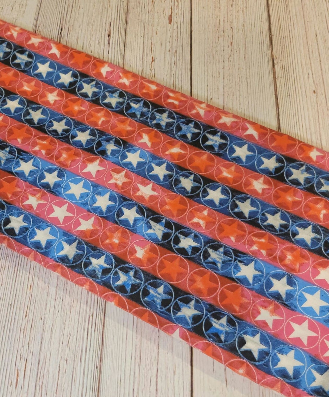 Red and Blue With White Stars From Foust Textiles 100% Cotton Fabric - Etsy